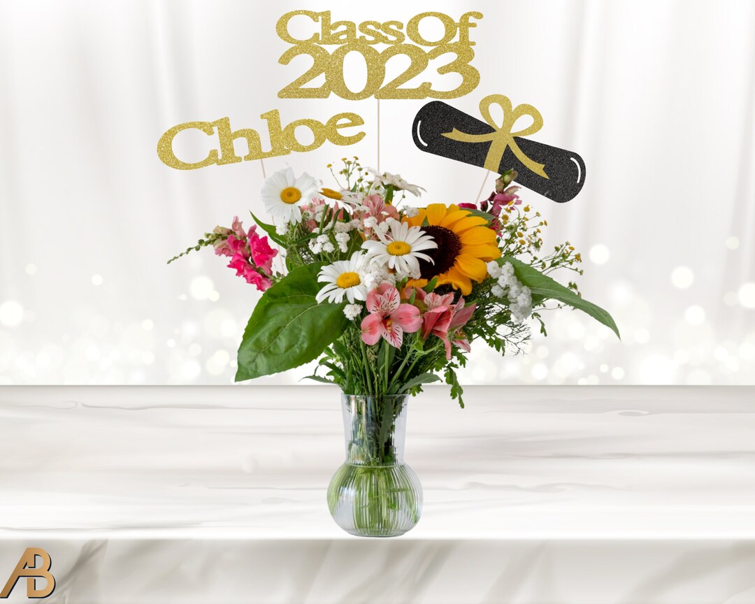 Graduation Centerpieces, Graduation Decorations, Class of 2023, Custom ...