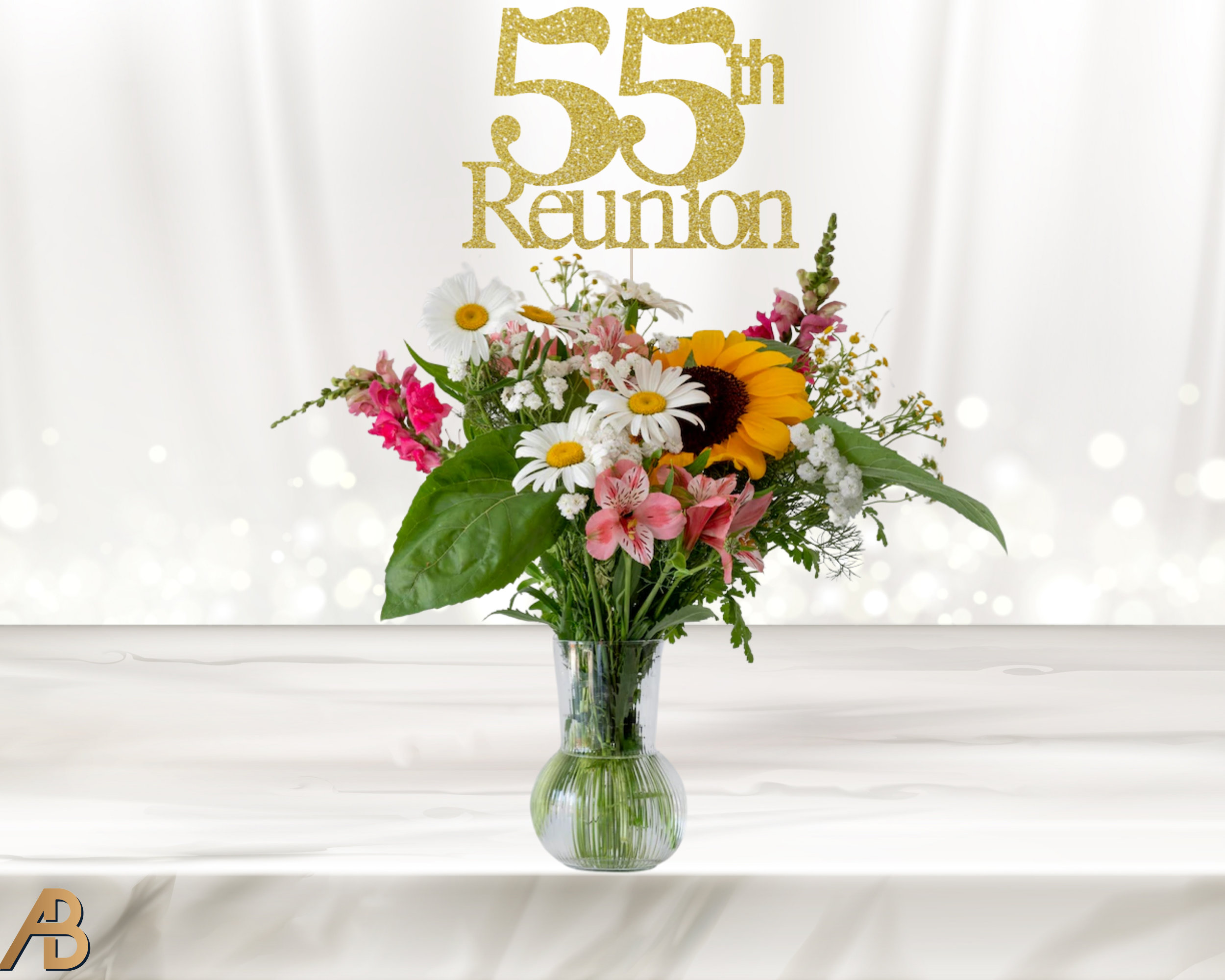 55th Reunion, Class Reunion Centerpiece, Class Reunion, Party Table ...