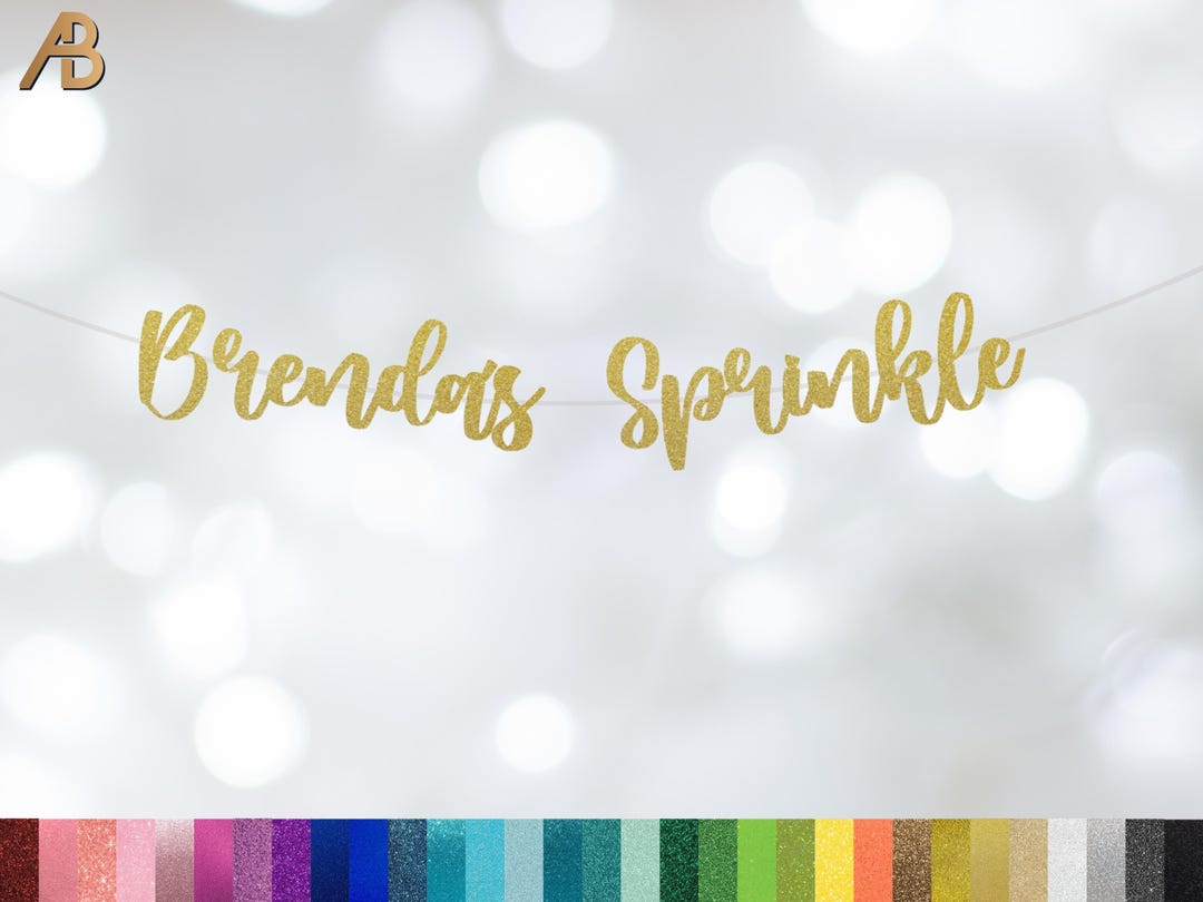 Custom Sprinkle Banner, Personalized Sprinkle Banner, Baby Sprinkle ...