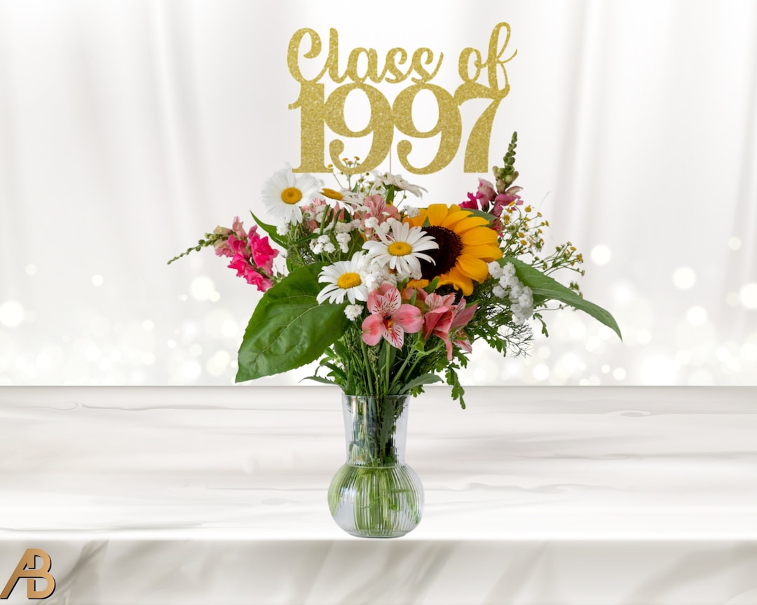 Class of 1997 Centerpiece, Class Reunion, Party Table Décor ...