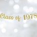 Class of 1978 Banner, Class Reunion, Party Decorations, Custom Banner ...