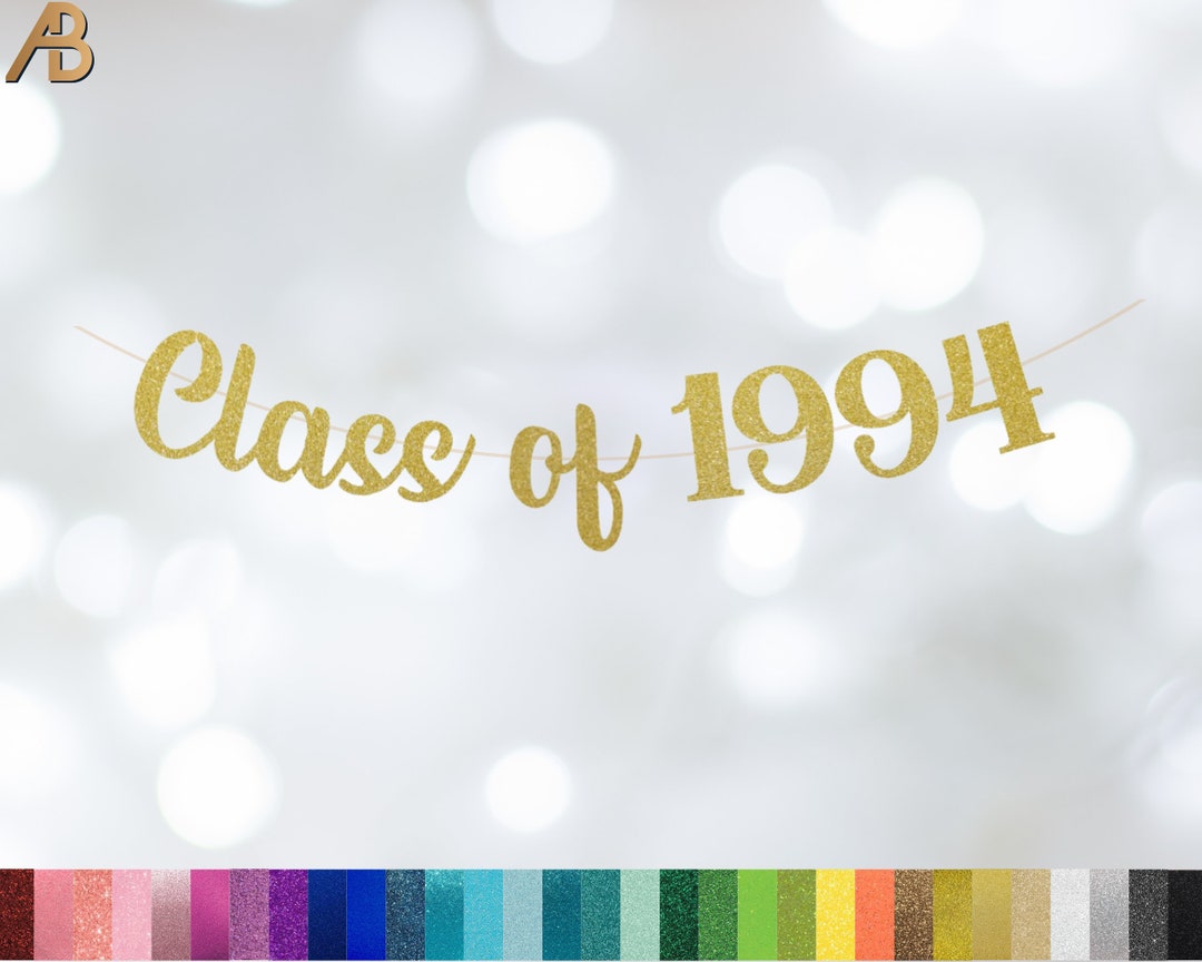 Class of 1994 Banner, Class Reunion, Party Decorations, Custom Banner ...