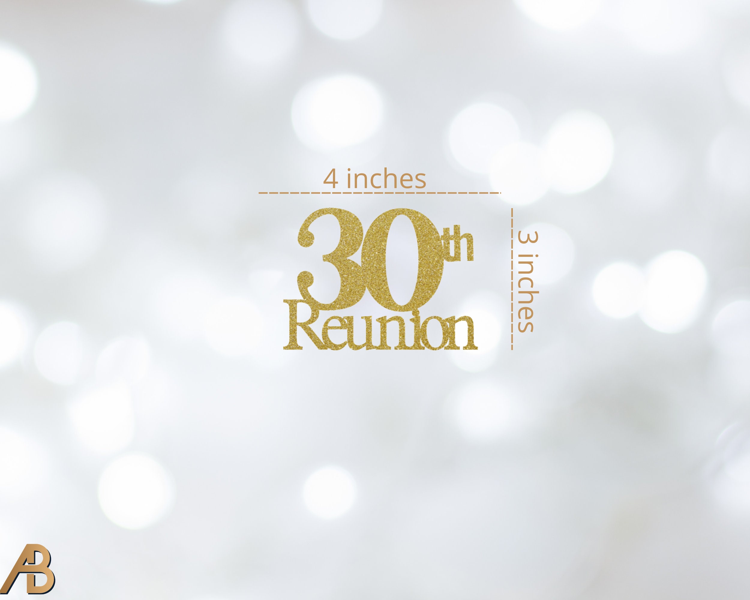 30th Reunion Mason Jar Tags Class Reunion Centerpiece Party - Etsy