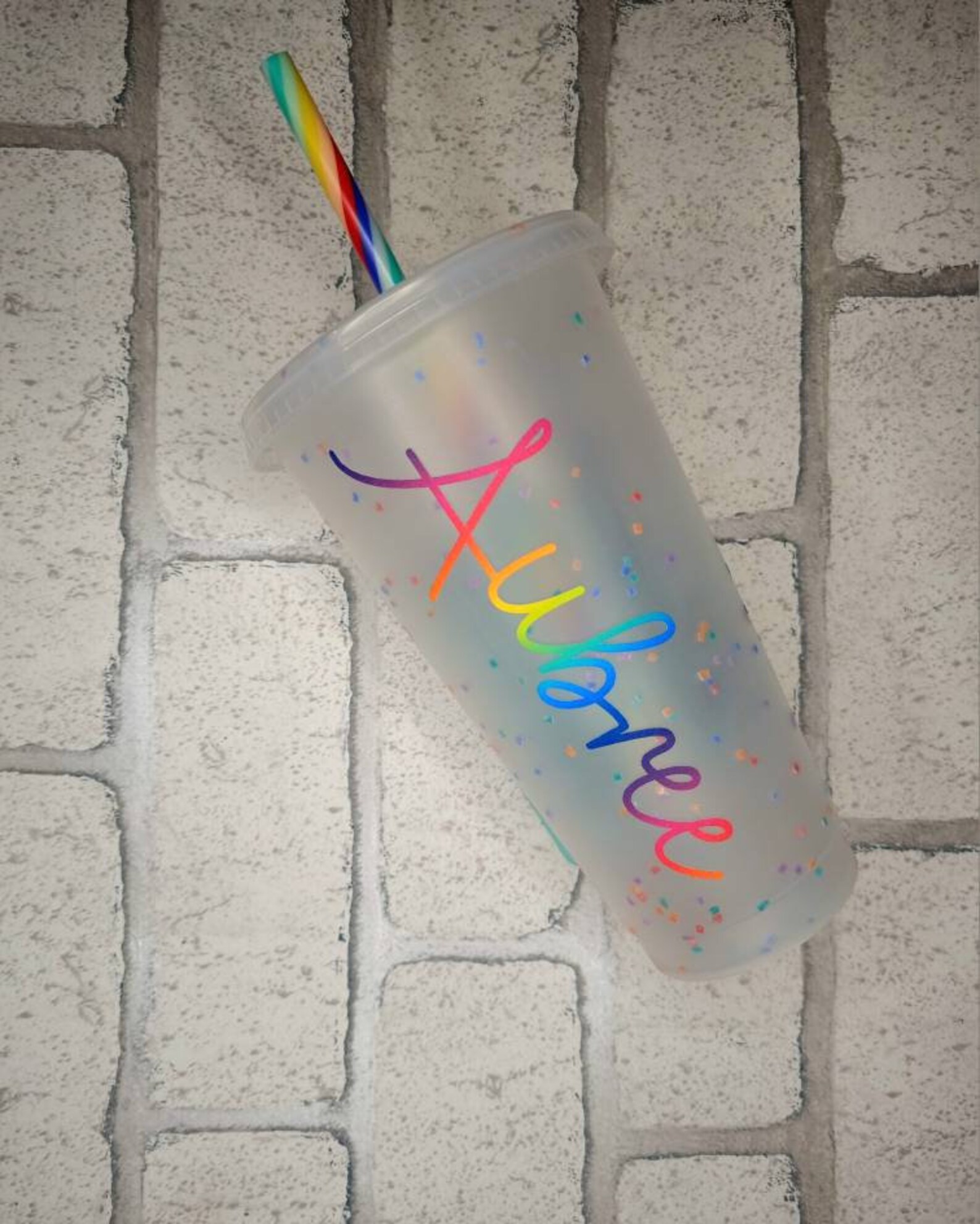 Personalised Cold Cup Starbucks Inspired Custom Design With Straw - Etsy