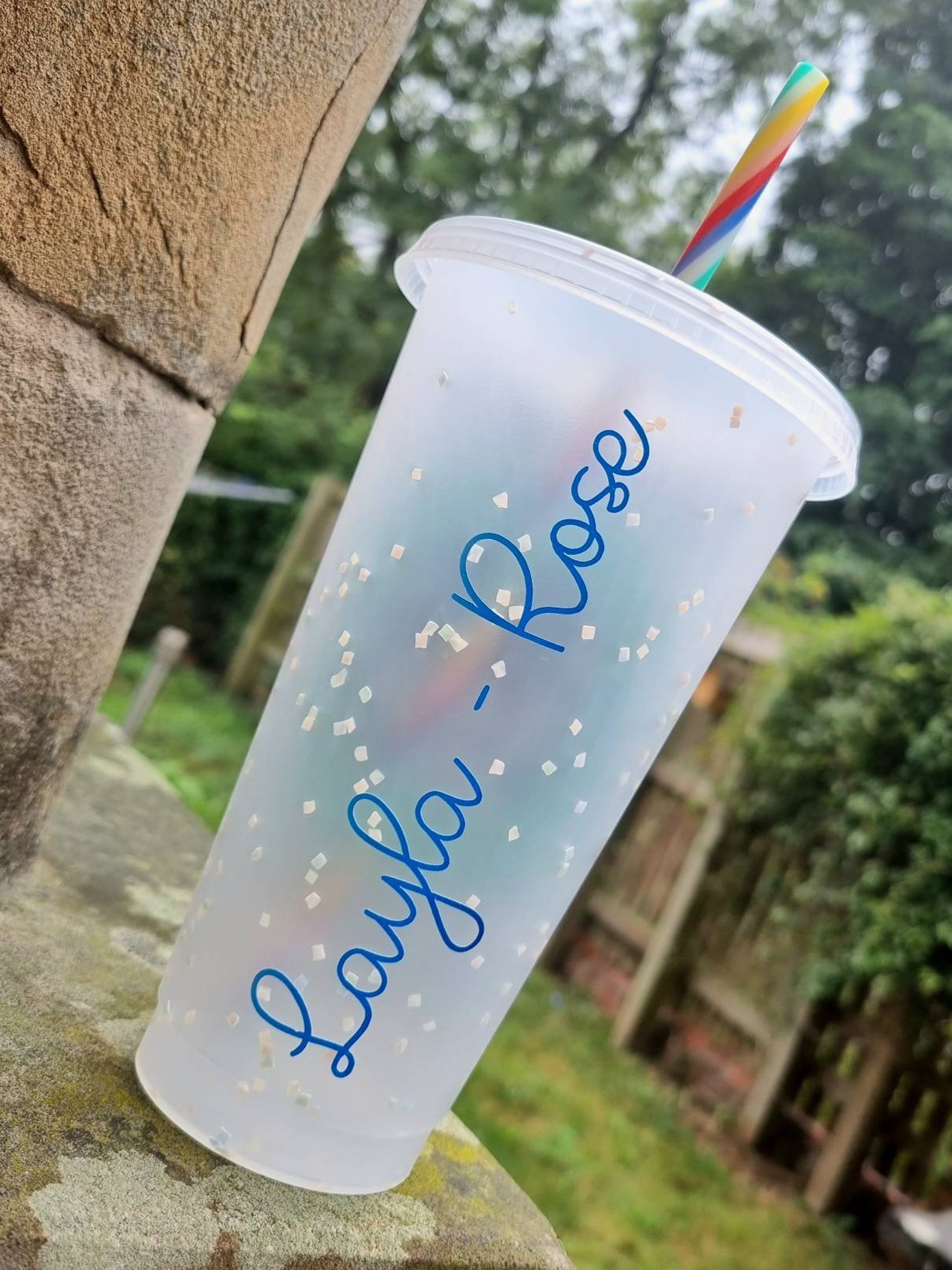 Personalised Cold Cup Starbucks Inspired Custom Design With Straw - Etsy