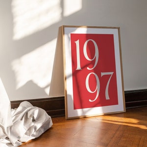 1997 Birth Year Digital Print, Cheap Digital Art Prints, 5x7 Print ...