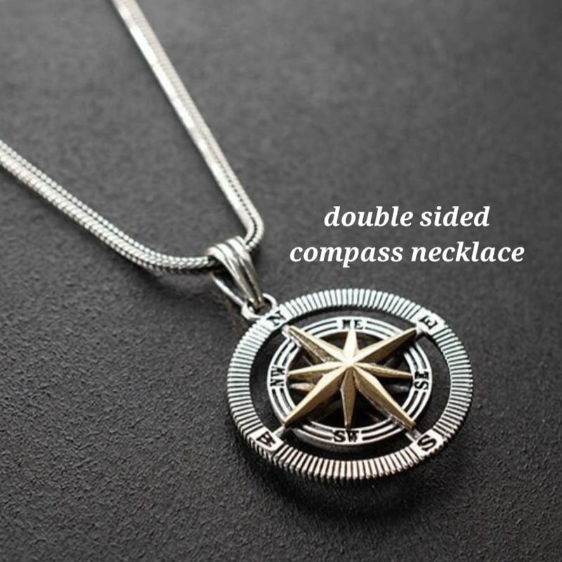 Compass Necklace - Etsy