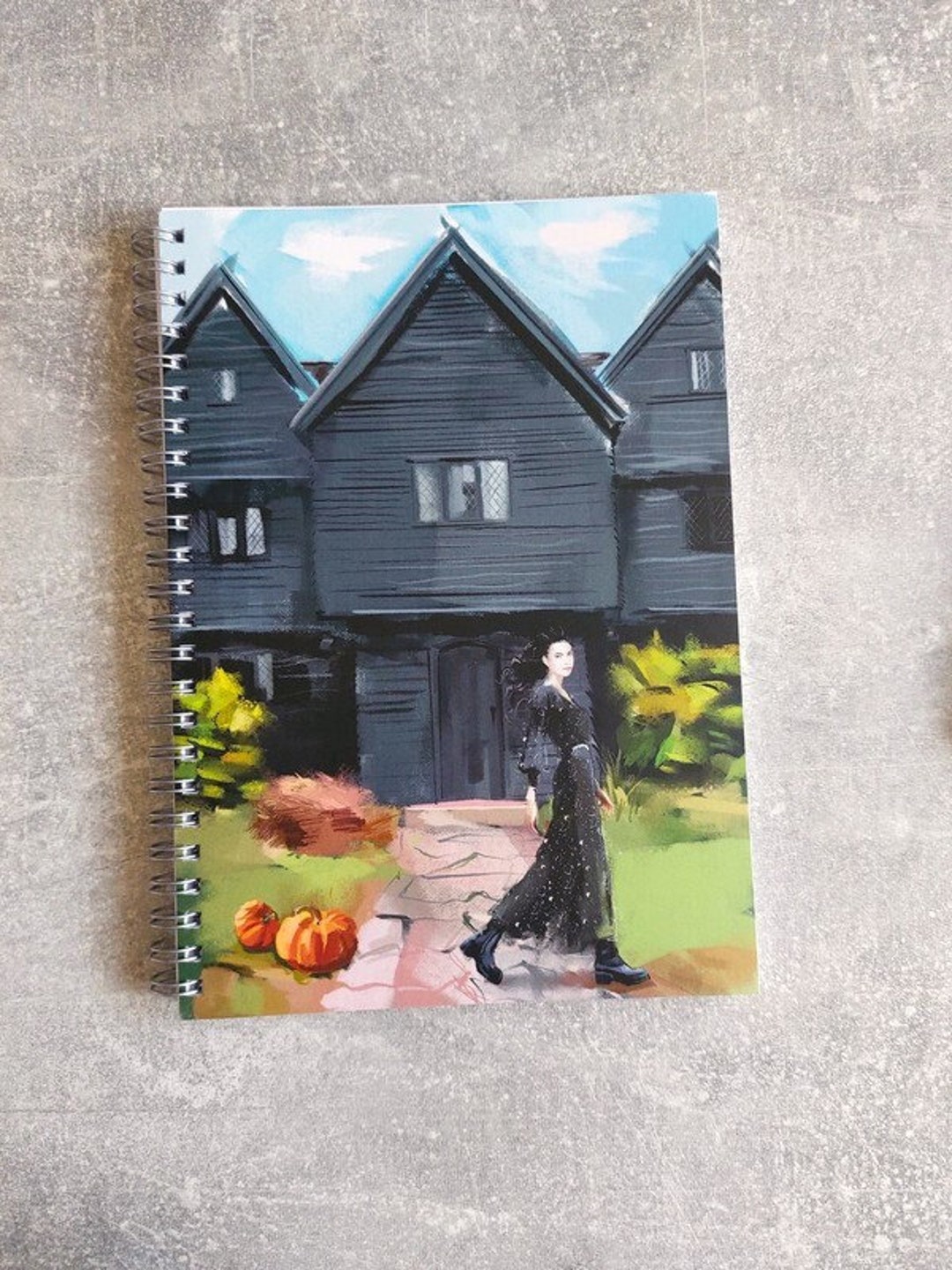 Witchy Notebook A5 Lined Salem Massachusetts - Etsy