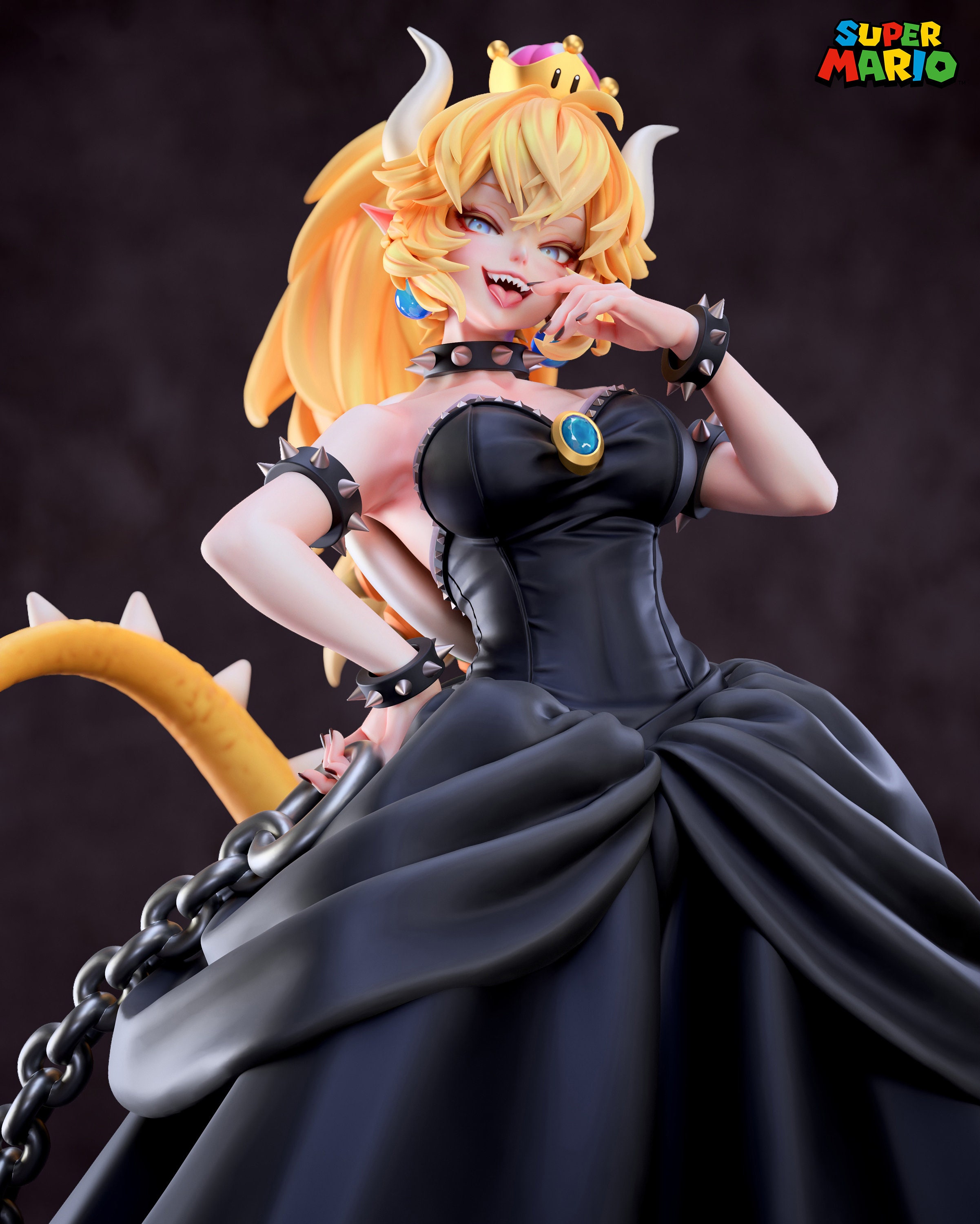 3D Printed Statue of Bowsette Mario Full Painted Resin Figure 45cm - Etsy 3D Printed Statue of Bowsette Mario Full Painted Resin Figure 45cm - Etsy