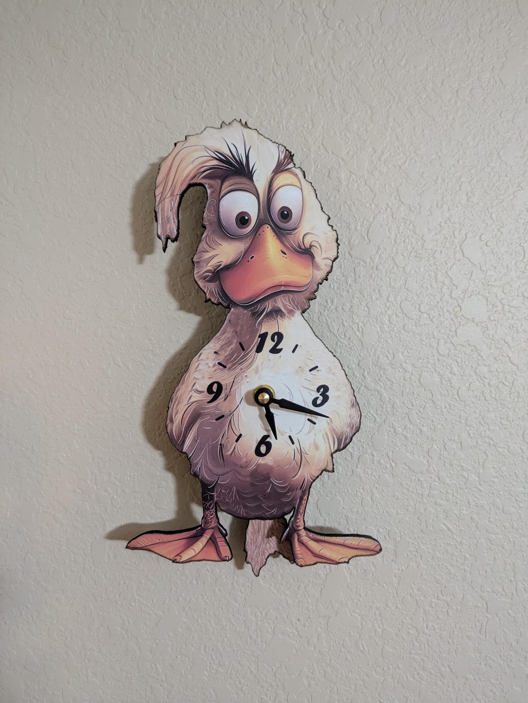 Whacky Duck Wall Clock With Wagging Tail, Perfect for Children's or Any ...