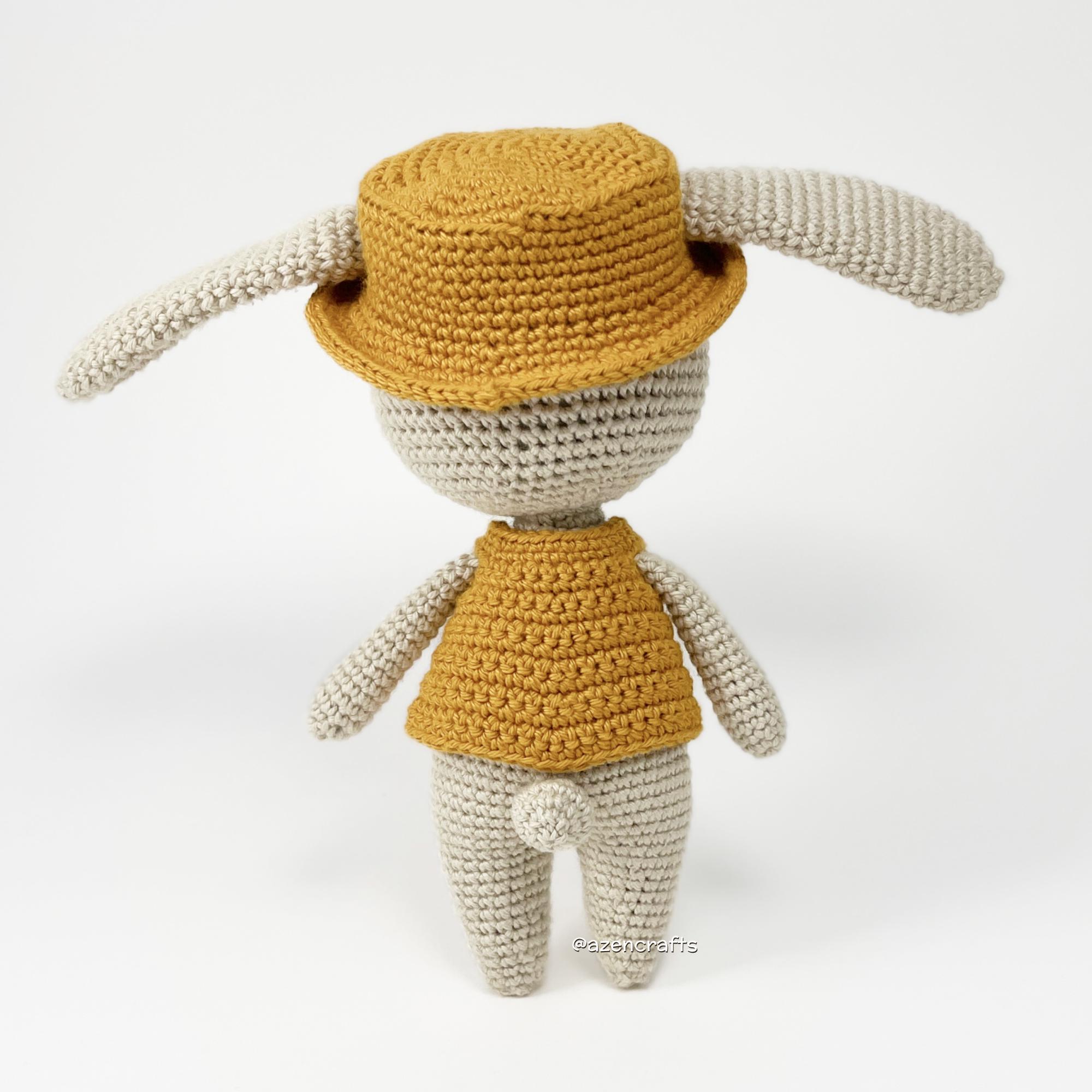 Benji the Bunny, NO-SEW Amigurumi Crochet Pattern by Azencrafts ...