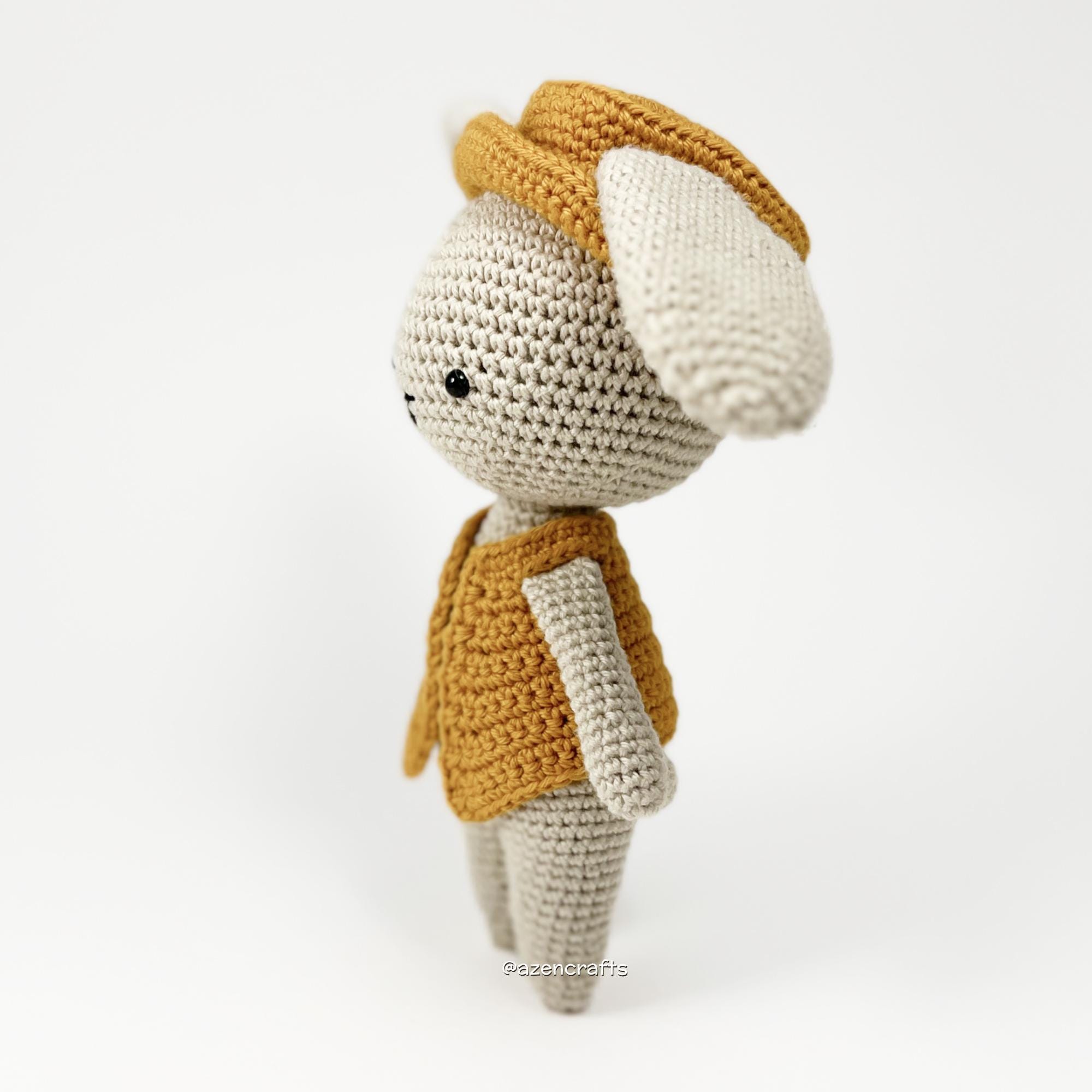 Benji the Bunny, NO-SEW Amigurumi Crochet Pattern by Azencrafts ...