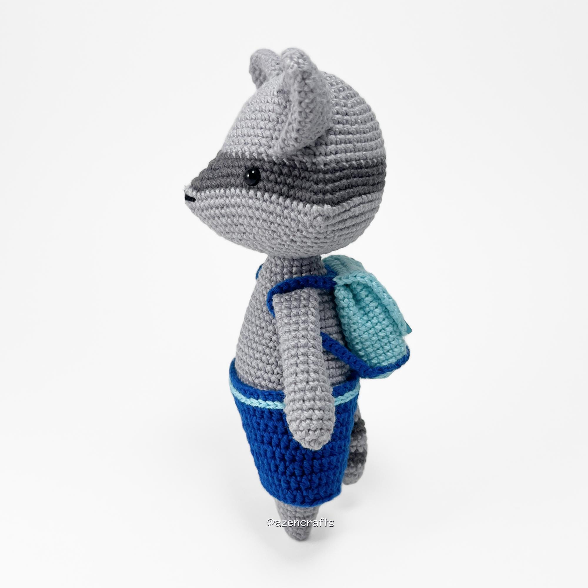 Ron the Raccoon, NO-SEW Amigurumi Crochet Pattern by Azencrafts ...