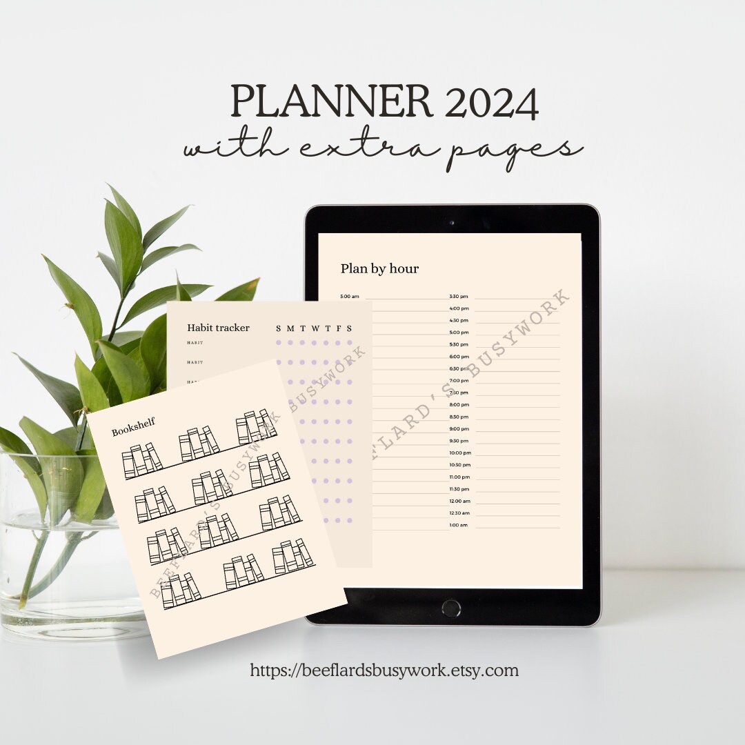 Digital Planner 2024, Goodnotes Planner, Habit Tracker, Daily Planner ...