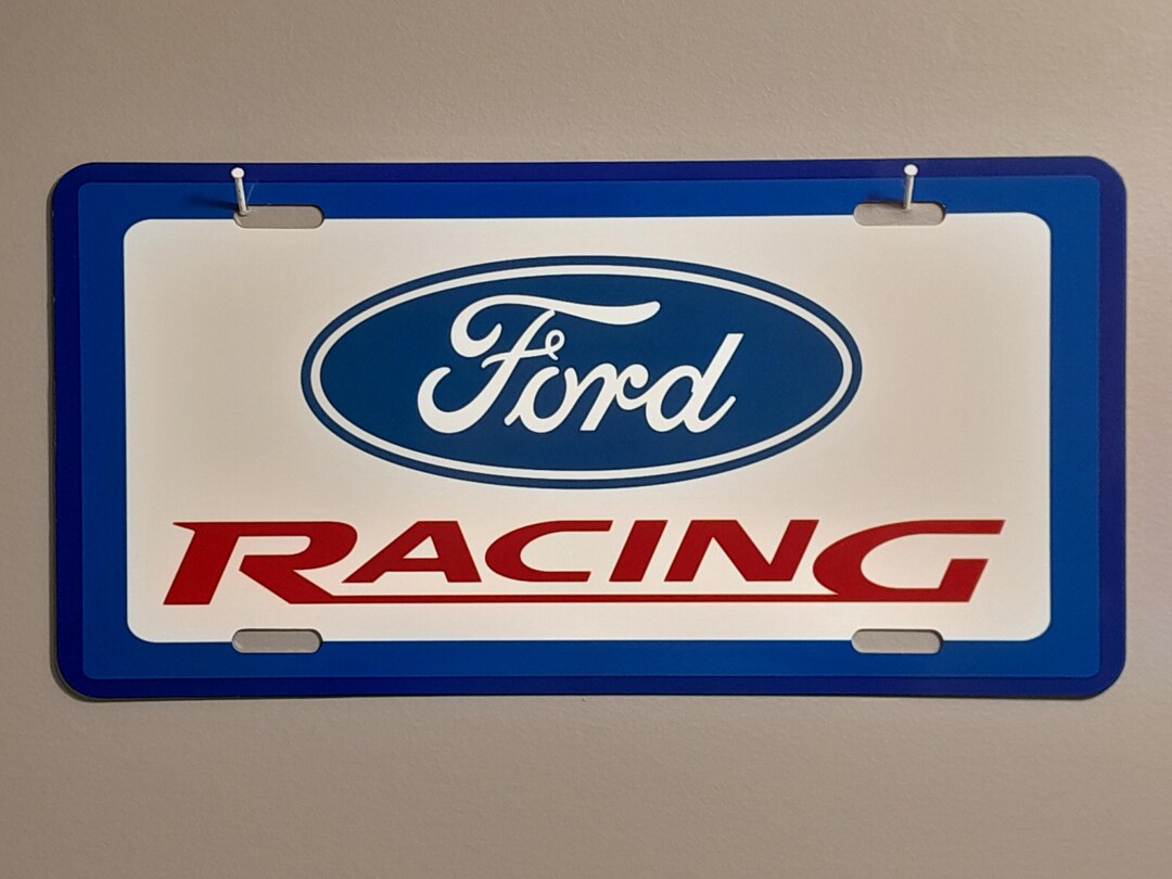 Aluminum Sublimated Ford Racing License Plate 8"×12" - Etsy