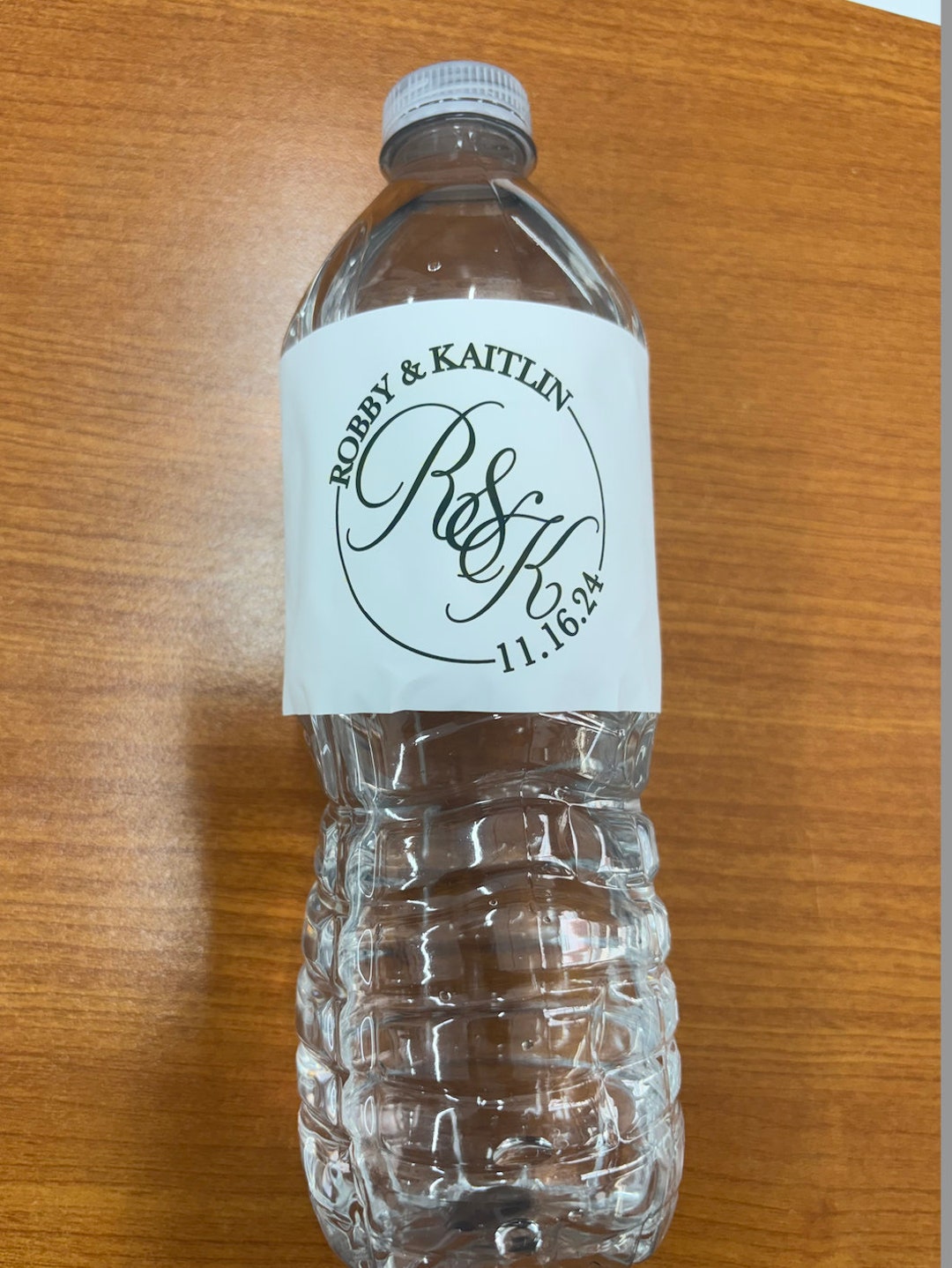 Monogrammed Water Bottle Labels, Wedding Water Bottle Labels Robby ...