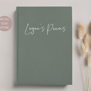 Poetry Journal, Custom Poetry Gifts, Personalized Hardcover Writers ...