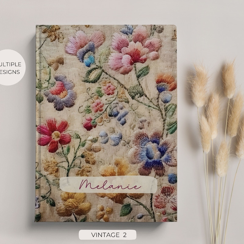 Embroidered Notebook - Etsy