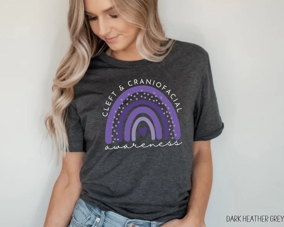 Cleft Craniofacial Awareness Shirt: July Awareness Month, Unisex Cotton ...