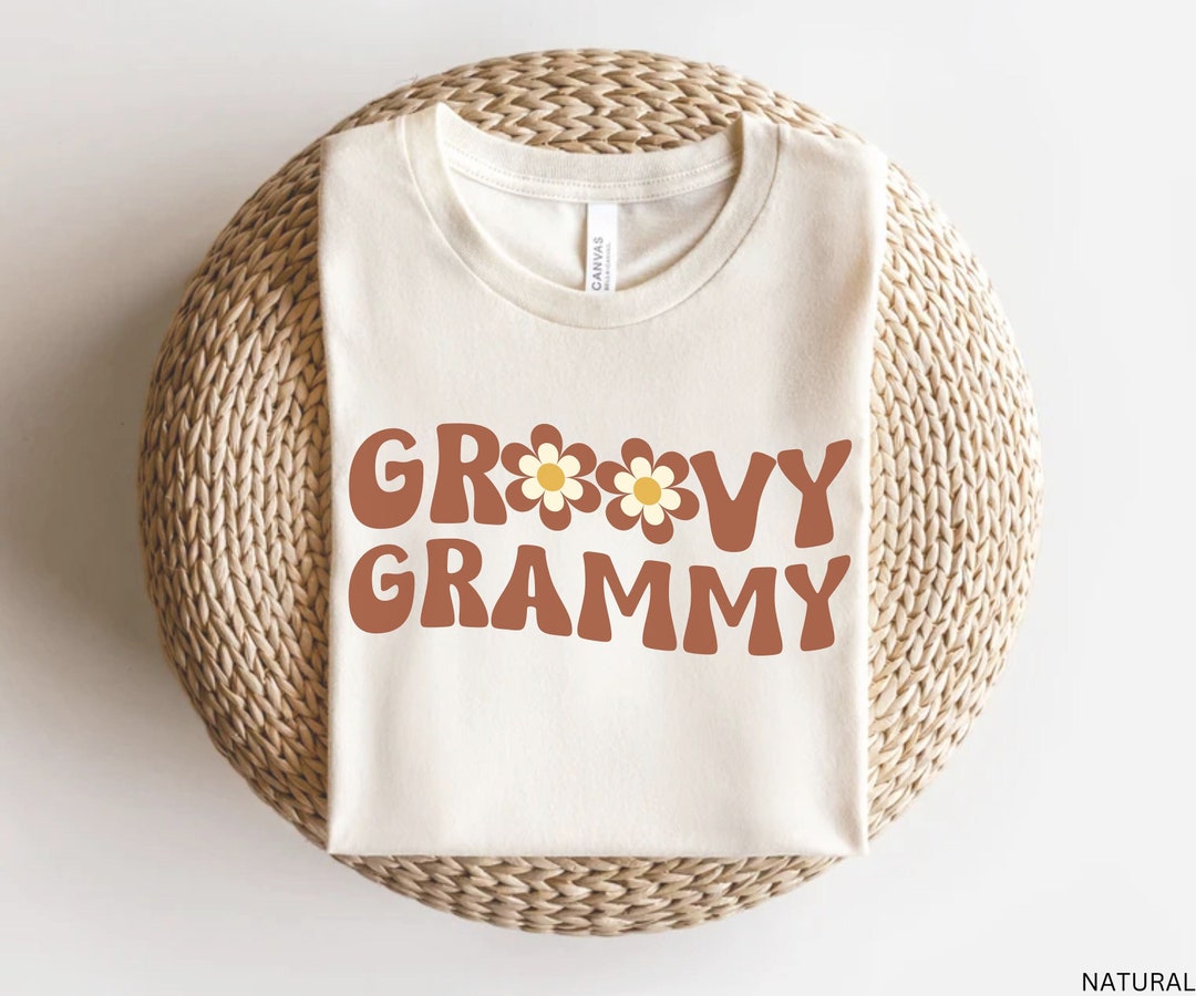 Groovy Grammy Shirt: 70s Hippie Grandma Flower Power Tee - Etsy