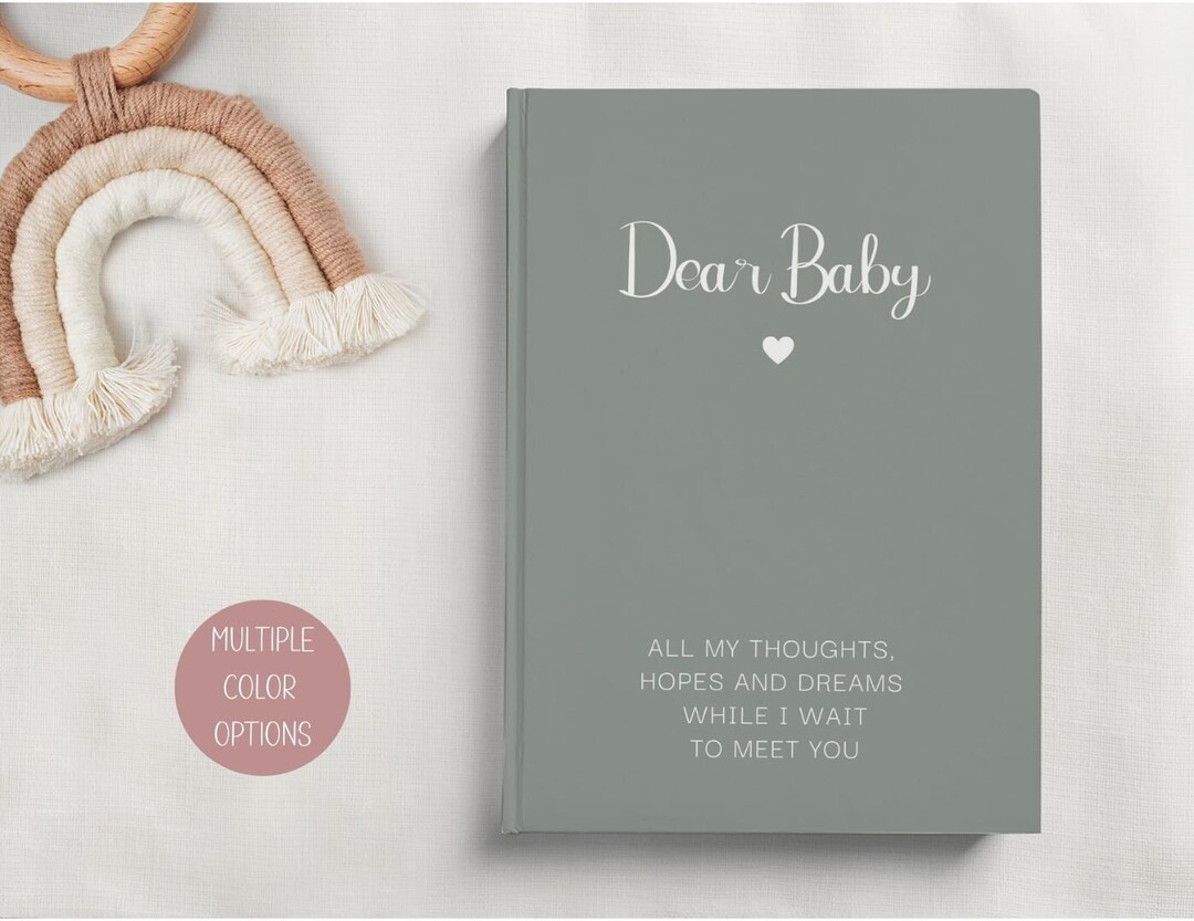 Dear Baby Journal, Pregnancy Journal, Gift for Expectant Mom, Baby ...