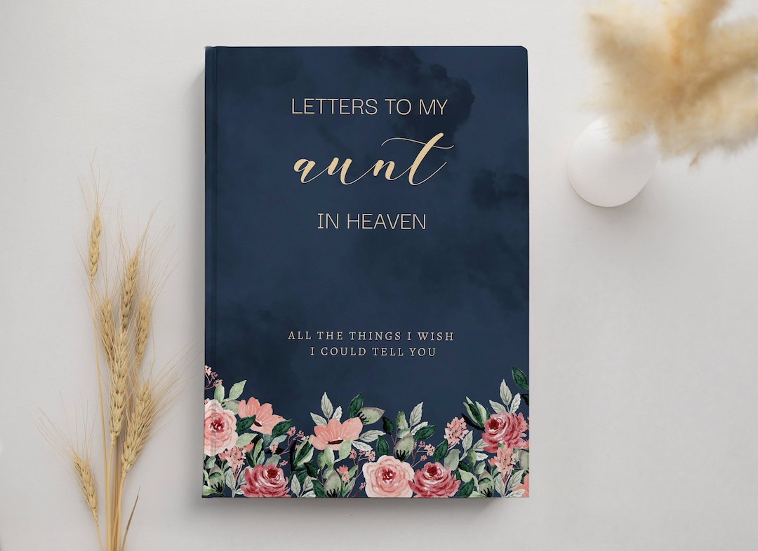 Loss of Aunt Memorial Gift Journal, Aunt Sympathy Gift, Letters to My ...
