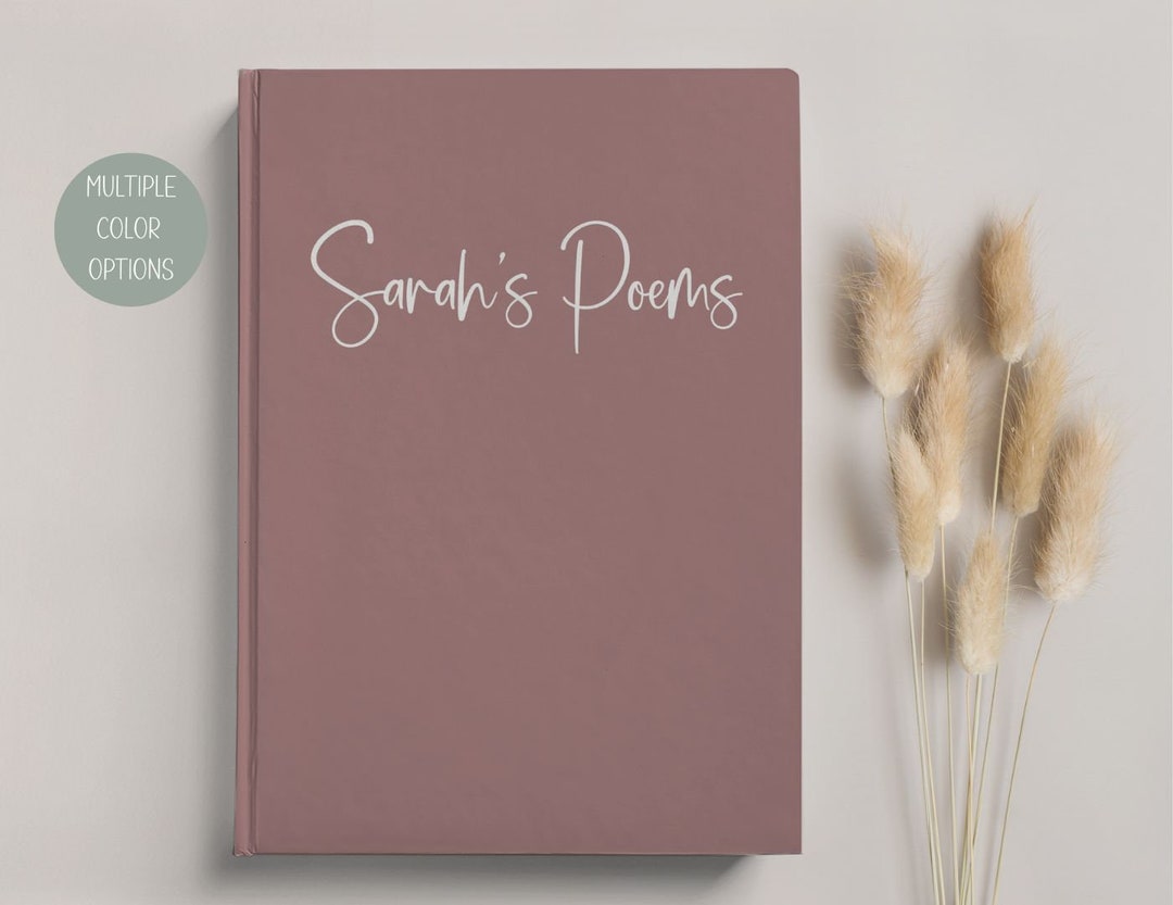 Poetry Journal, Custom Poetry Gifts, Personalized Hardcover Writers ...