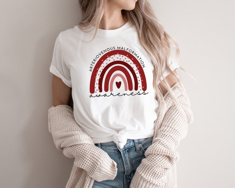 AVM Awareness Shirt AVM T Shirt Wear Red for AVM - Etsy