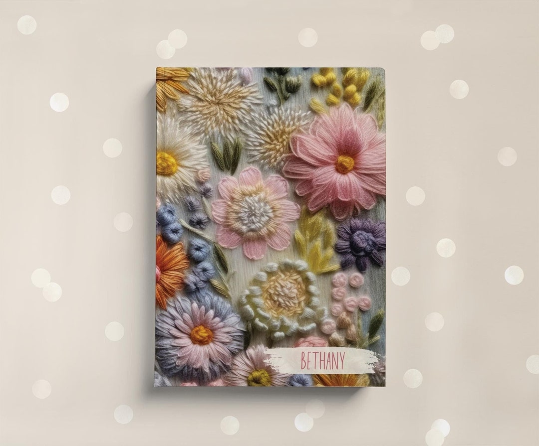 Personalized Journal, Custom Notebook for Women, Gift for Her, Floral ...