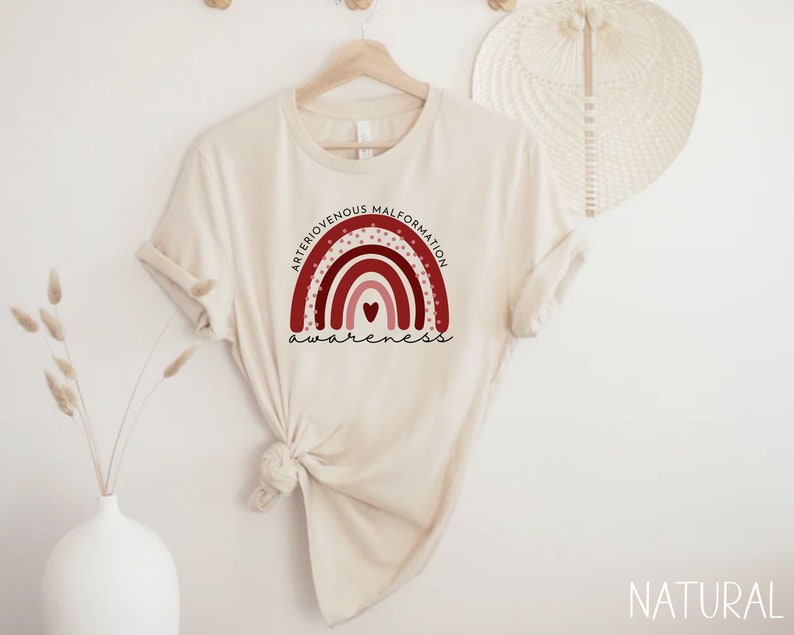 AVM Awareness Shirt AVM T Shirt Wear Red for AVM - Etsy