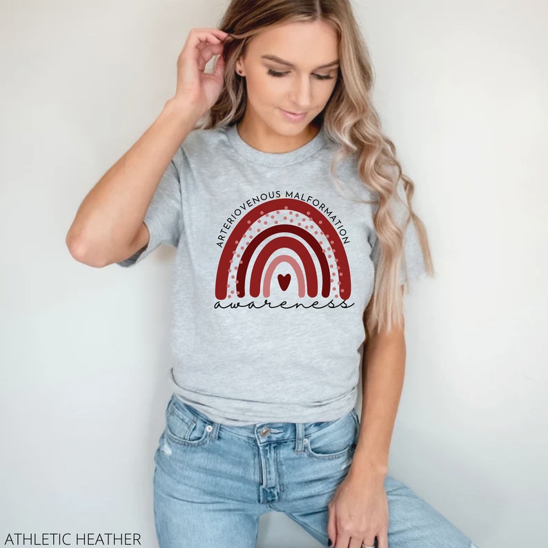 AVM Awareness Shirt AVM T Shirt Wear Red for AVM - Etsy