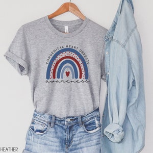 CHD Awareness Shirt: Congenital Heart Defects Rainbow - Etsy