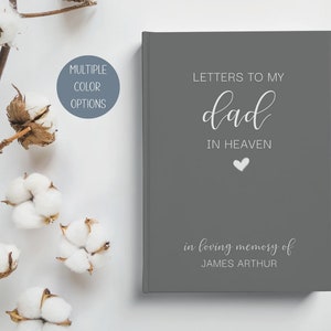 Letters to My Dad in Heaven Father Memorial Journal, Dad Sympathy Gift ...