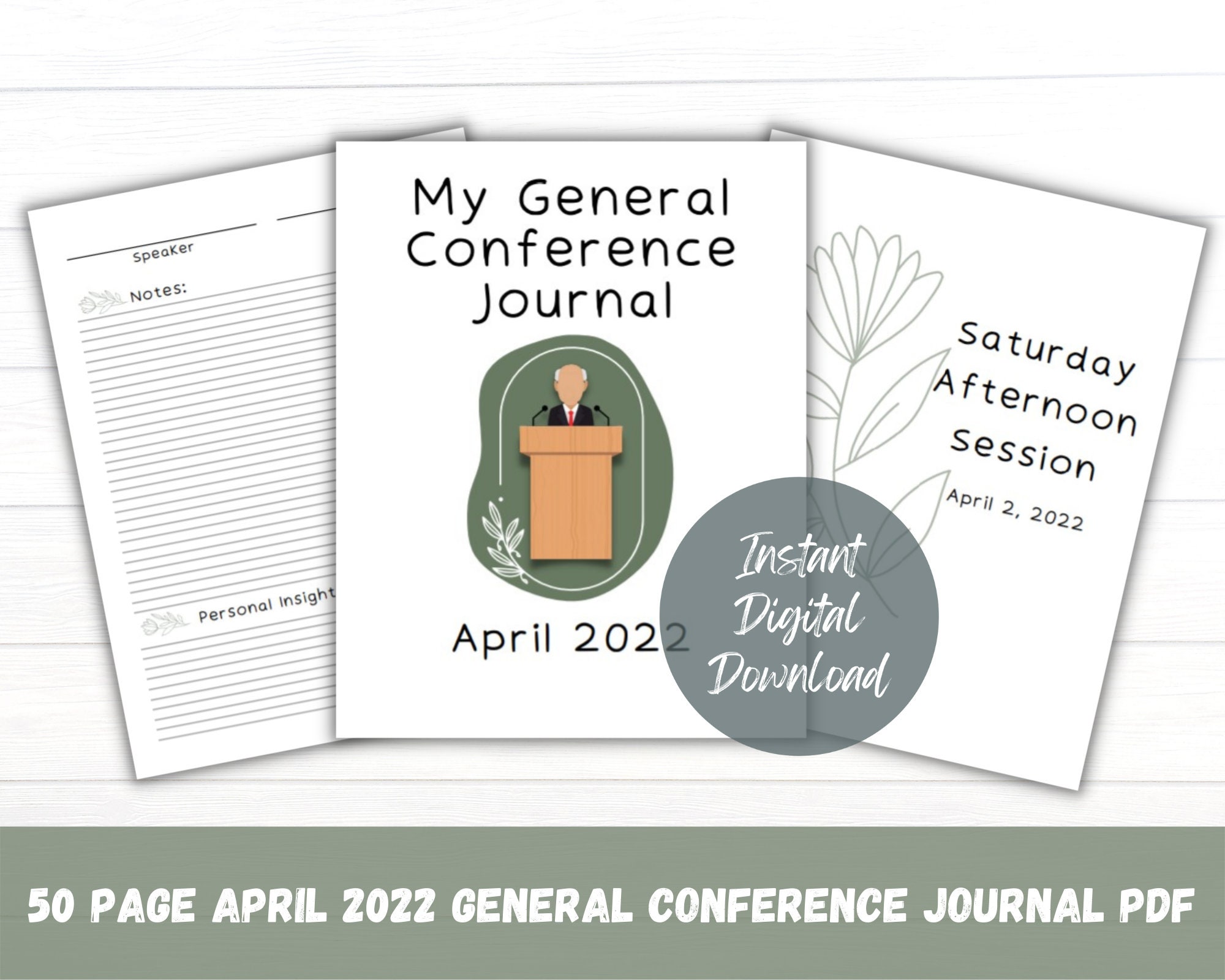 Digital Prints LDS General Conference Digital printable Journal Art ...