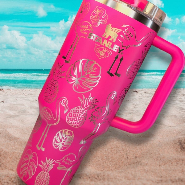 Stanley Flamingo 40oz Tumbler - Etsy