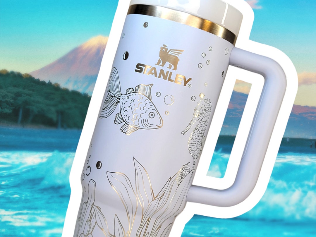 Ocean Stanley Engraved Stanley Sea Life Tumber Etched Heather Stanley ...