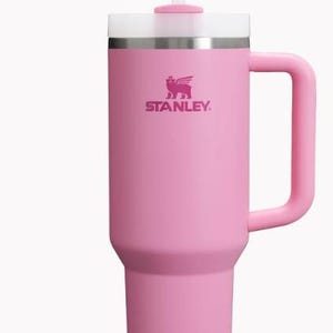 Stanley Hearts Pink Bloom Etched Heart Engraved Light Pink Stanley ...
