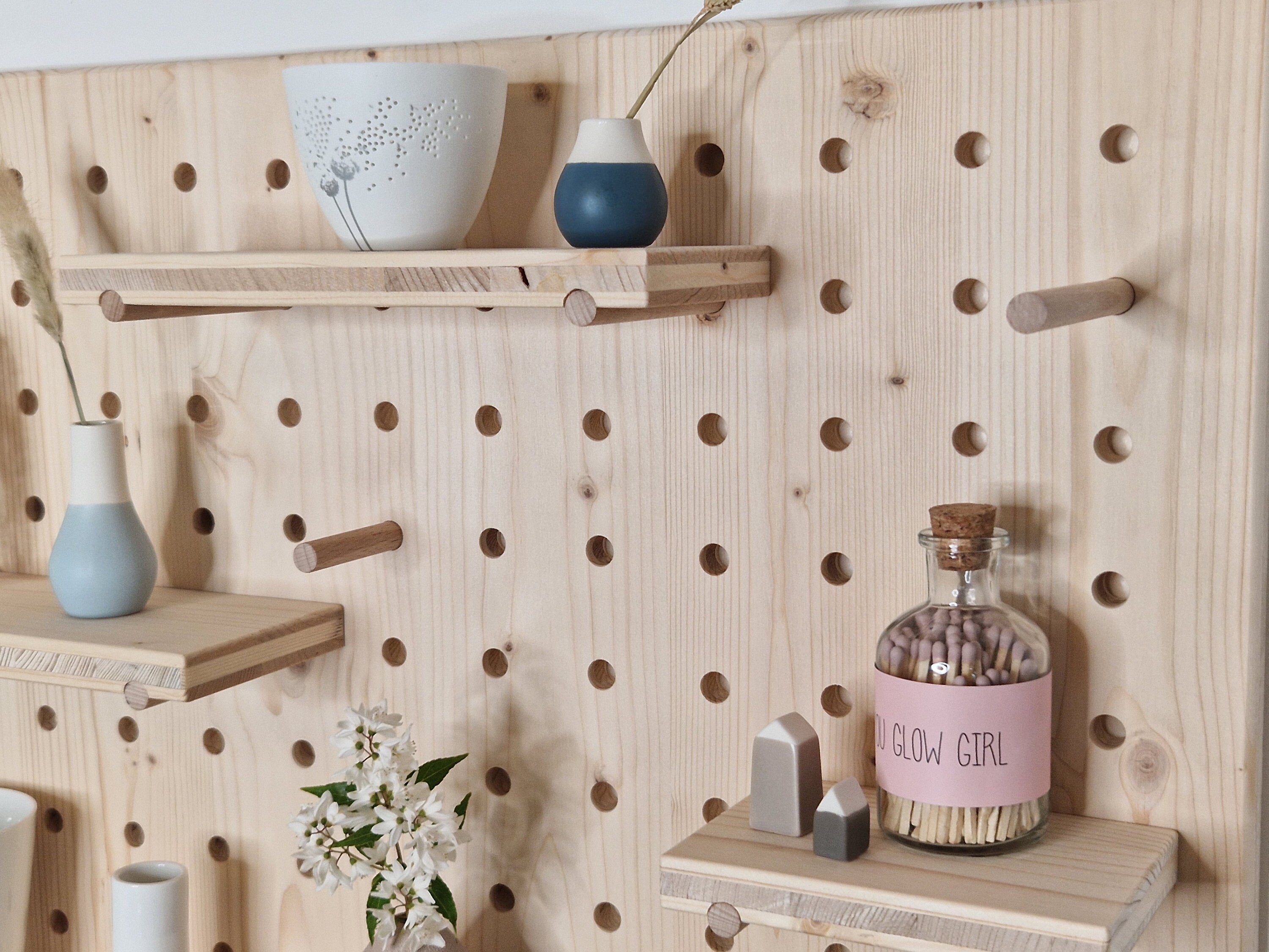 75 X 50 Cm Pegboard | Breadboard | Penboard | Wooden Peg Board | Peg ...