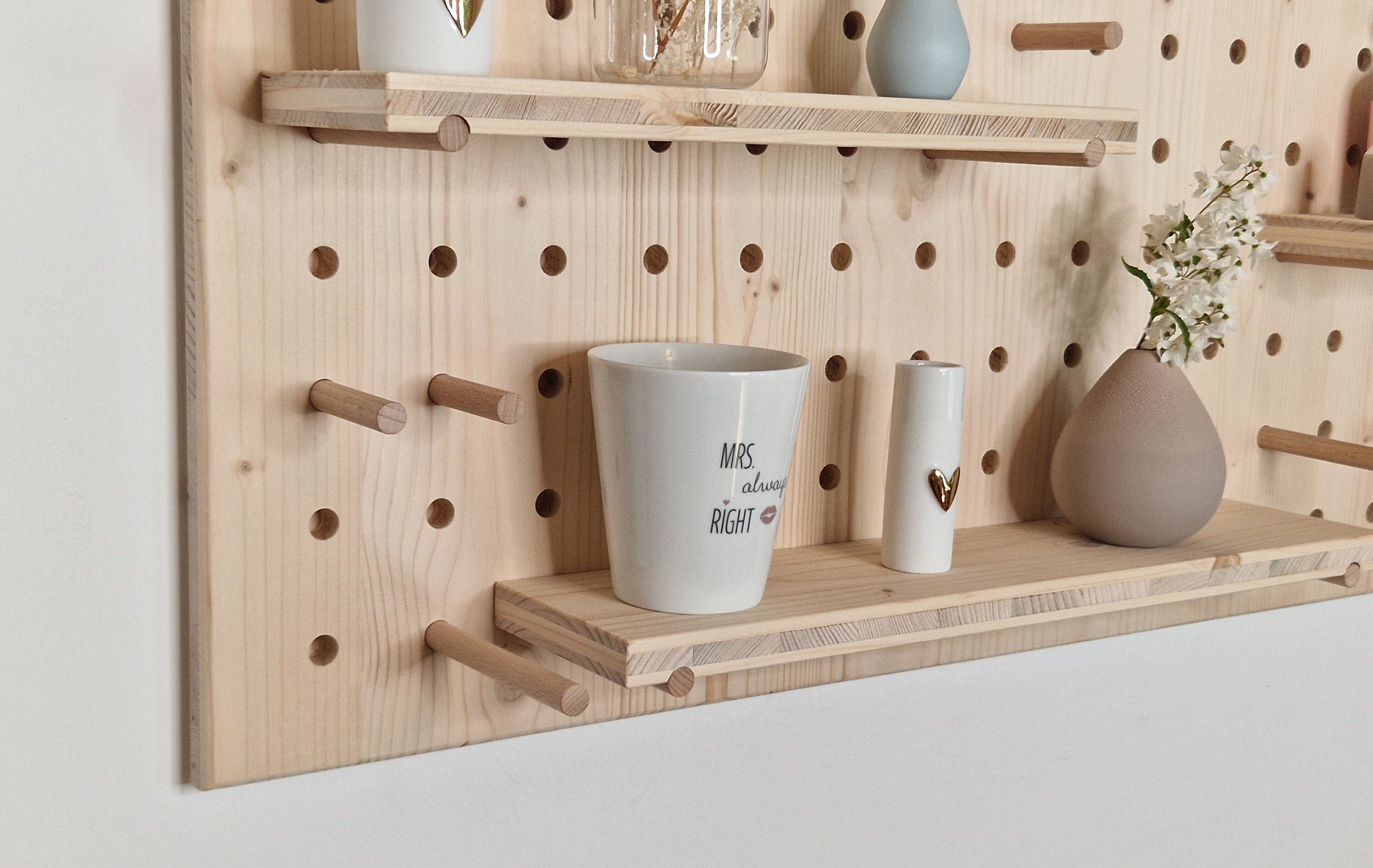 75 X 50 Cm Pegboard Breadboard Penboard Wooden Peg Board Peg Board ...