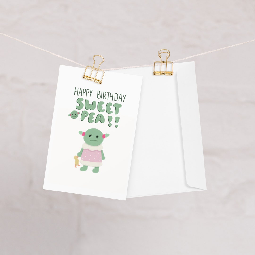 Happy Birthday Card, "sleepytime", Nanalan Card, Couples Gift, Blank ...