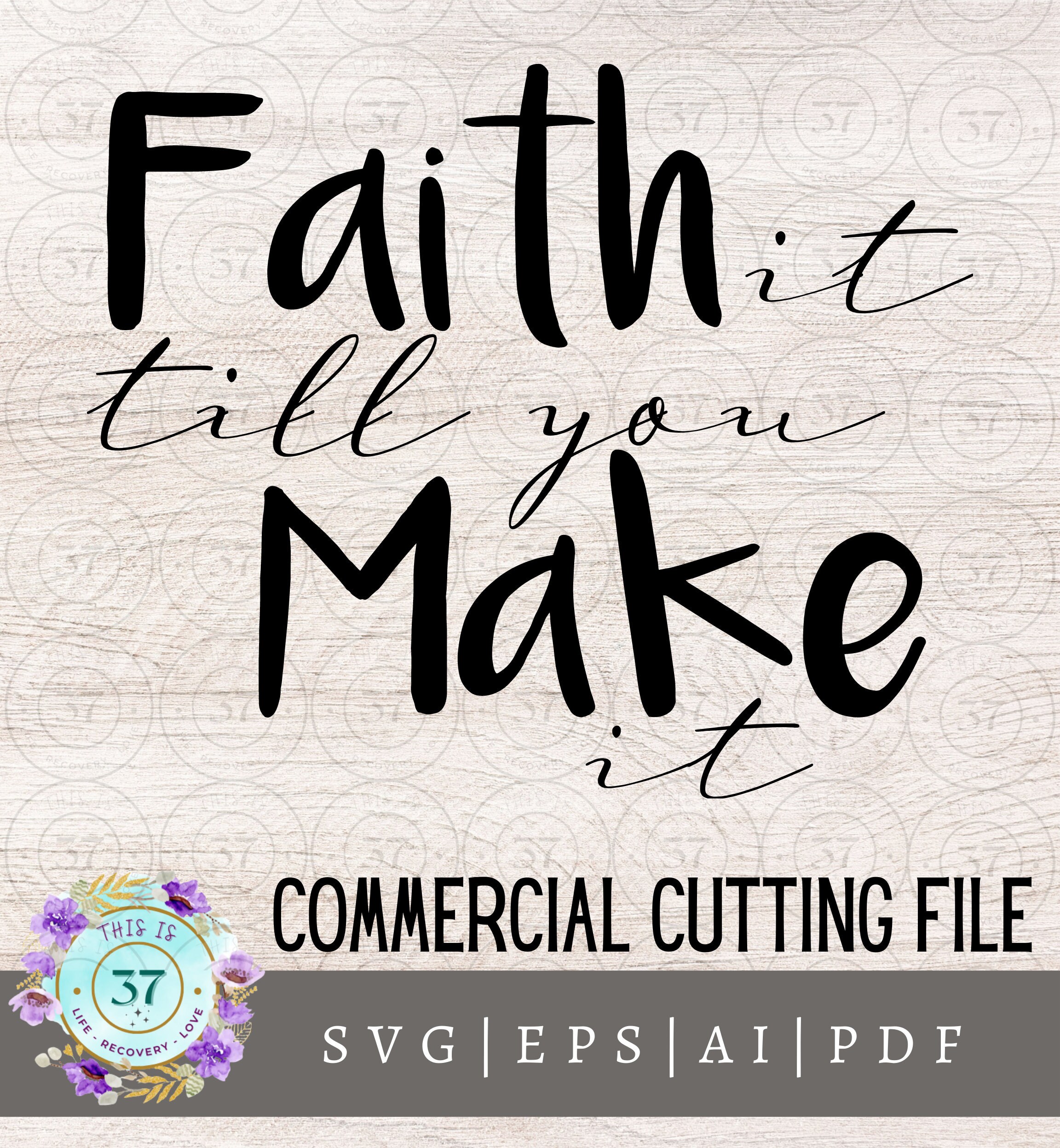 Faith SVG Recovery SVG Cricut Project - Etsy