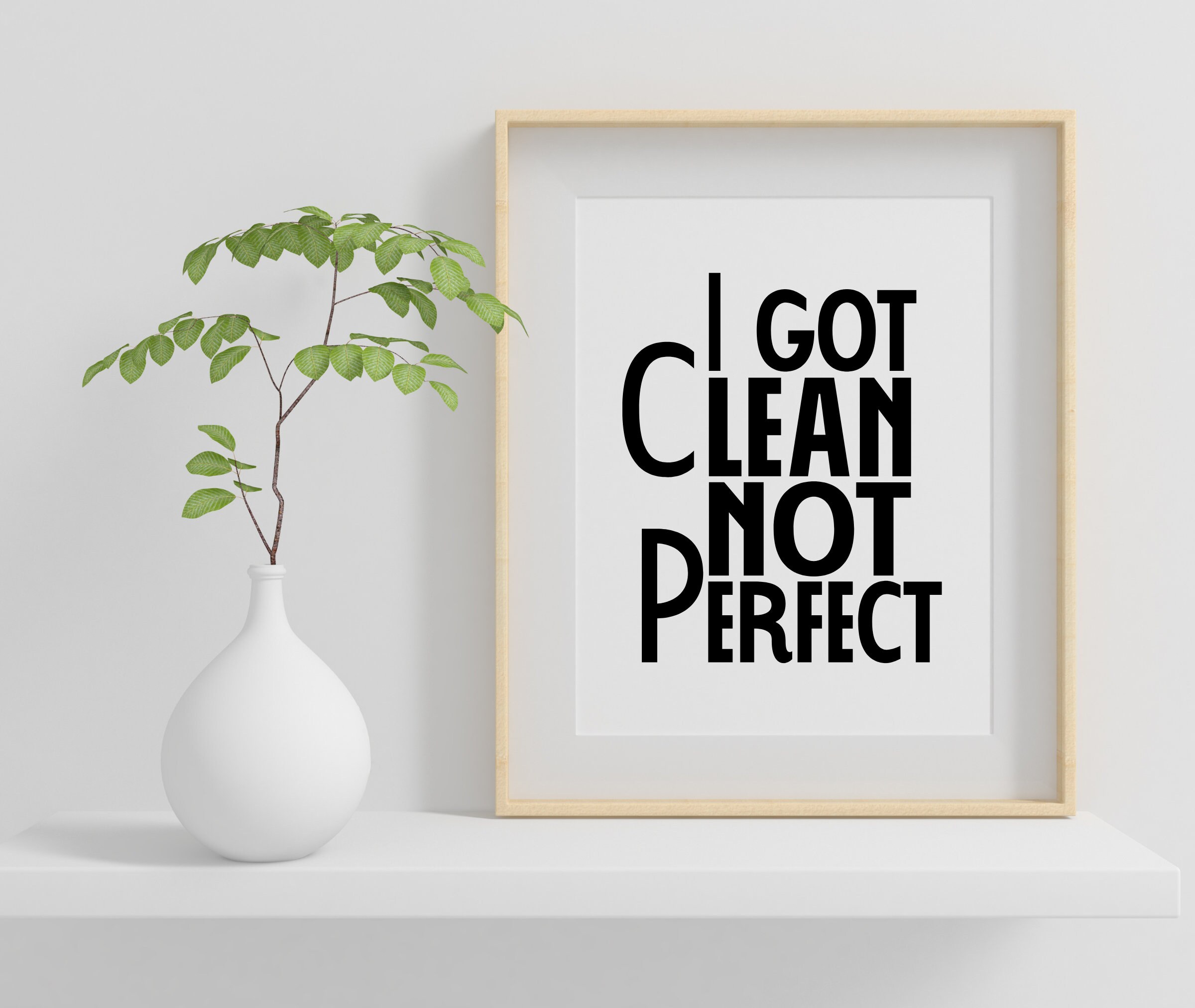 I Got Clean Not Perfect SVG Cricut Projects - Etsy