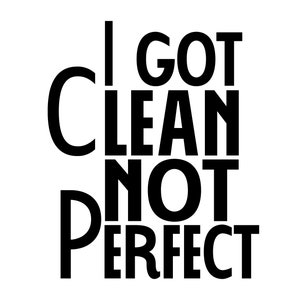 I Got Clean Not Perfect SVG Cricut Projects - Etsy