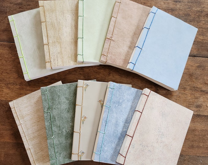 Japanese-style Hand-bound Notebook - Vintage Wallpaper - Etsy