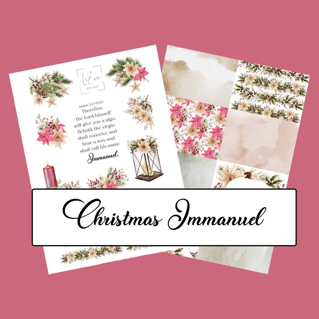 Christmas Immanuel Bible Journaling Pages. Can Also Be Used for ...