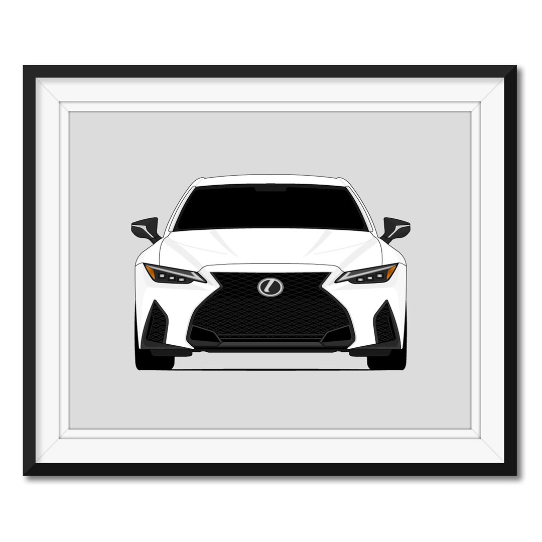 Lexus IS300 (2021-pre) XE30 Inspired Car Poster Print Wall Art Decor ...