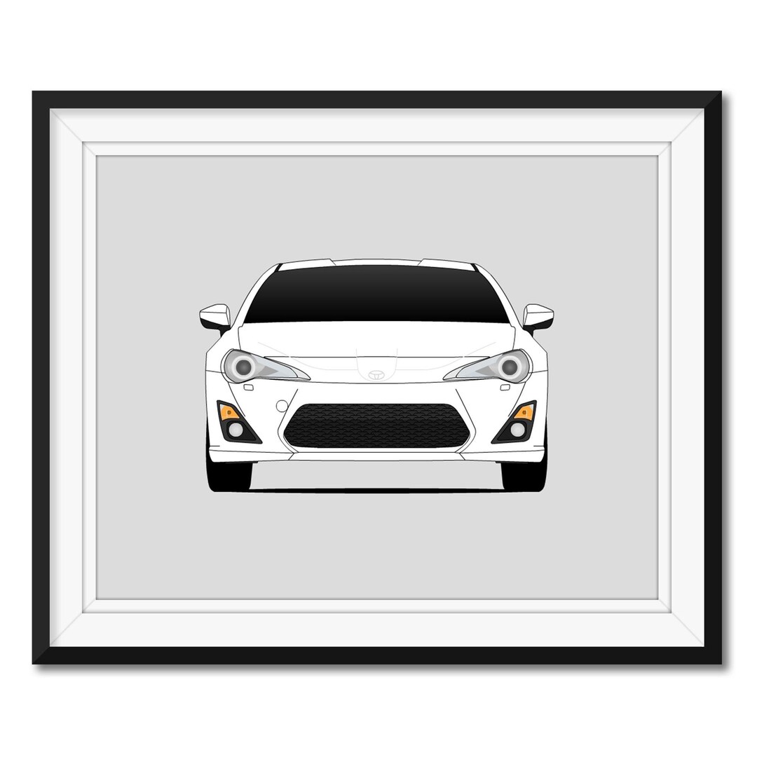 Toyota 86 GT86 FT86 (2012-2016) Inspired Car Poster Print Wall Art ...