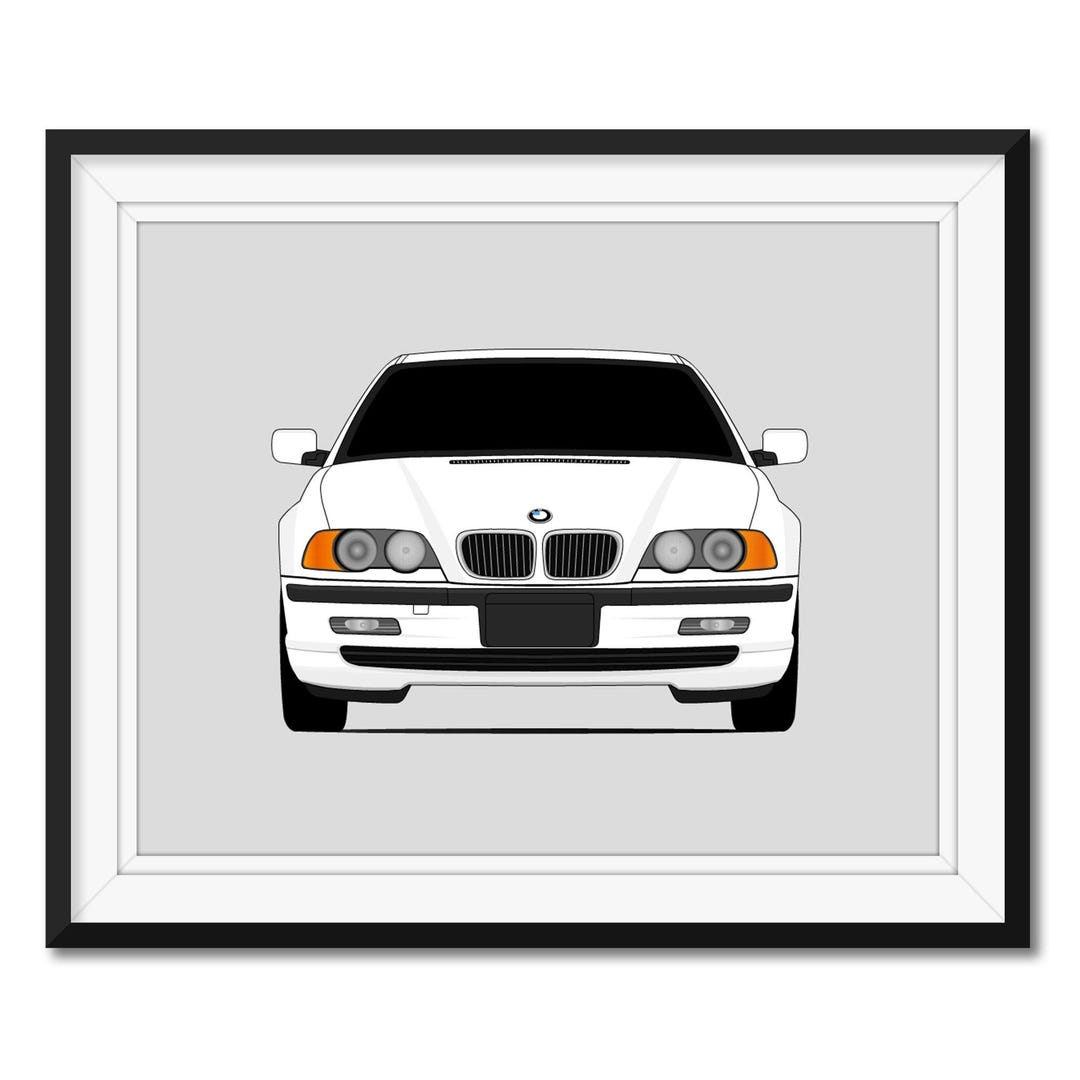 BMW 3 Series 325i E46 (1999-2001) Inspired Car Poster Print Wall Art ...