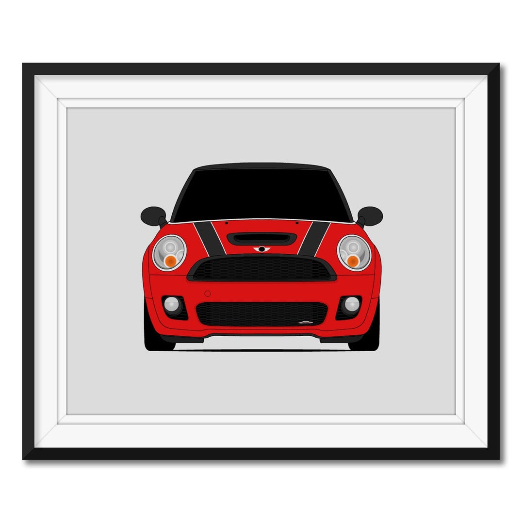 Mini Cooper R56 JCW 2009-2014 2nd Generation Inspired Car Poster Print ...