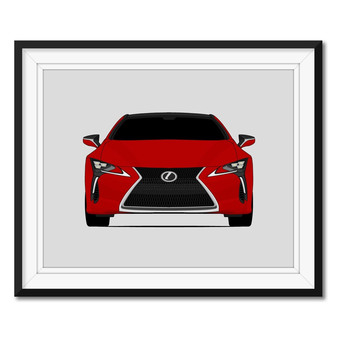 Lexus LC500 (2017-pre) Inspired Car Poster Print Wall Art Decor CX1 ...